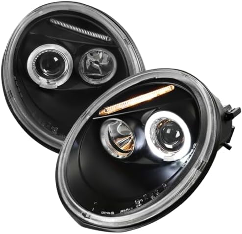 Angeleyes Projector Headlights Black Compatible with 1998-2005 ...