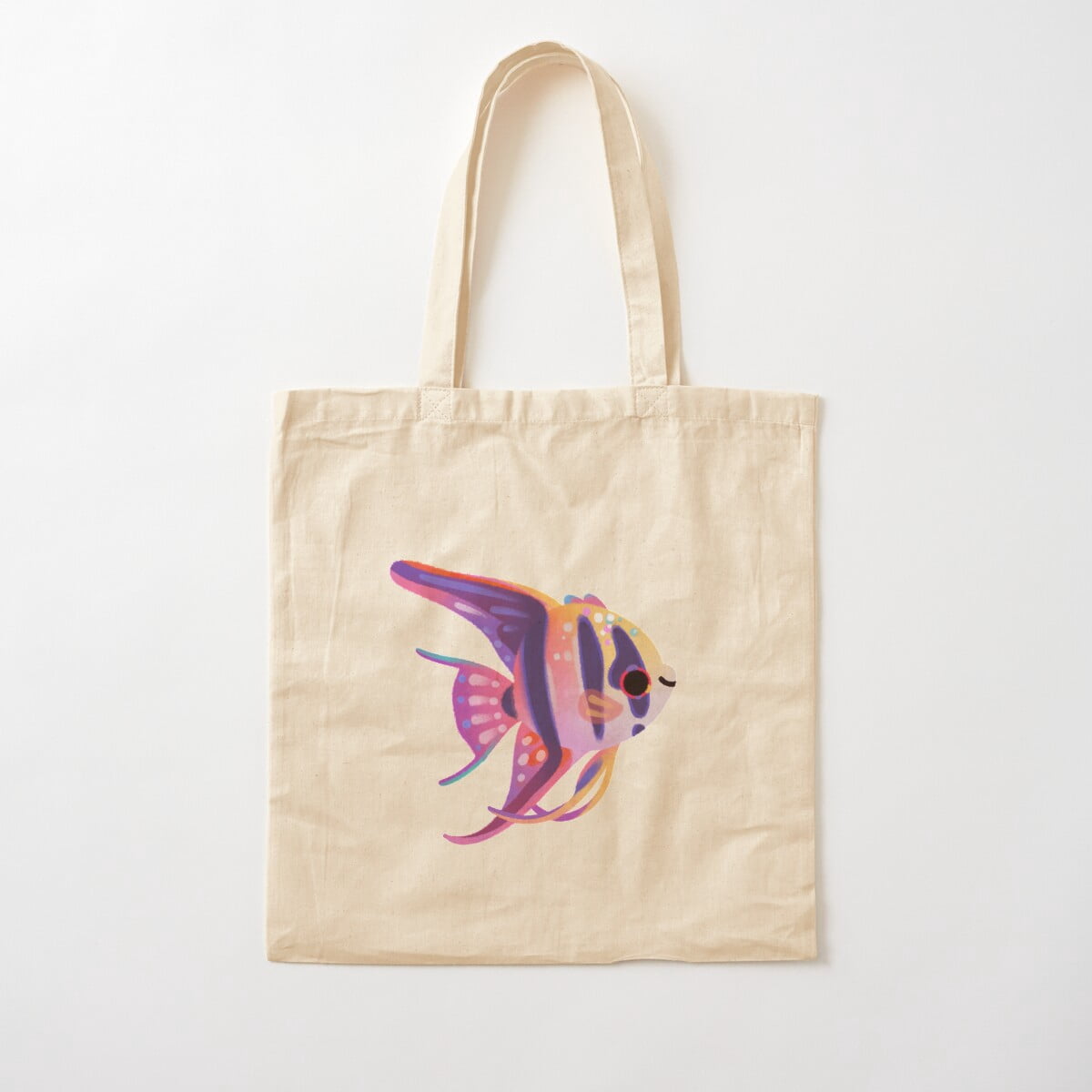 Angelfish! (Freshwater) - No Text Or Bright Cotton Tote Bag Canvas Tote ...