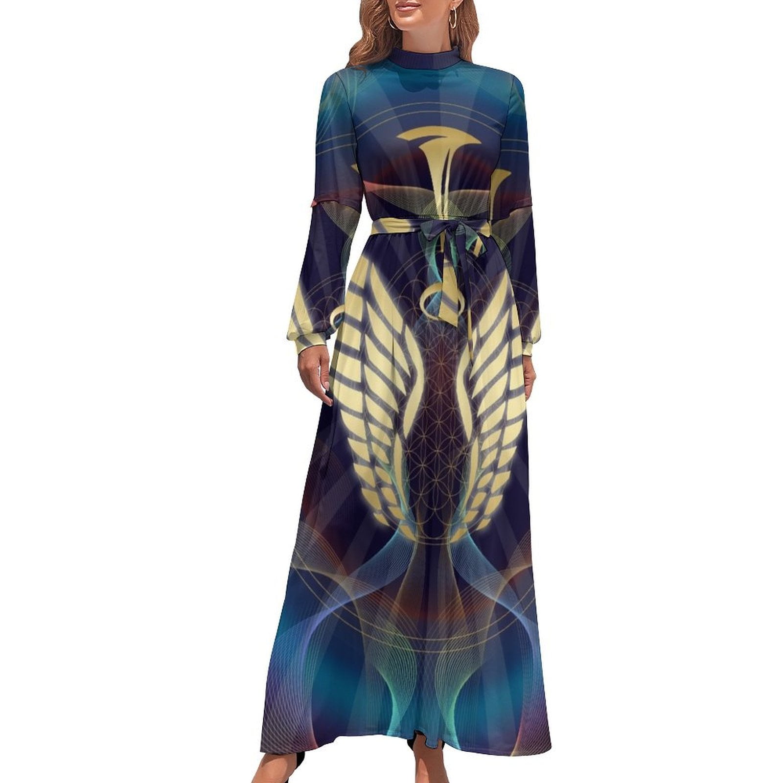 Angelic Flower of Life - Sacred Geometry Long Dress Evening dresses ...