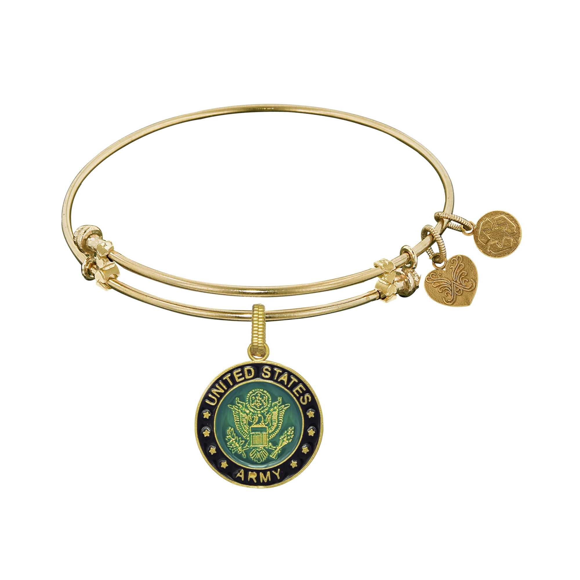 Angelica Collection Brass with Yellow Finish U.S. Army Enamel Symbol ...