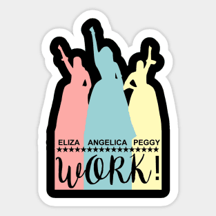 Angelica, Eliza And Peggy Work Sticker Phone Decal Water Bottle ...