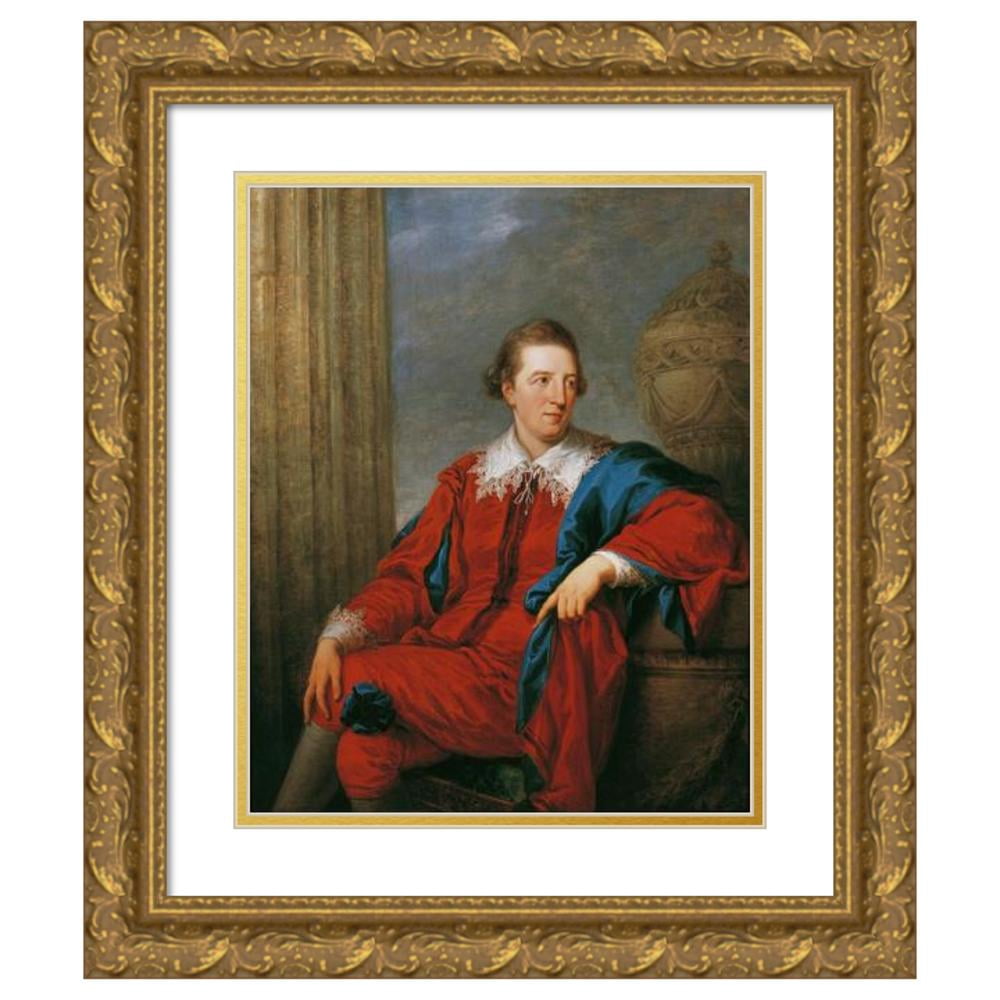 Angelica Kauffmann 12x14 Gold Ornate Wood Frame and Double Matted ...