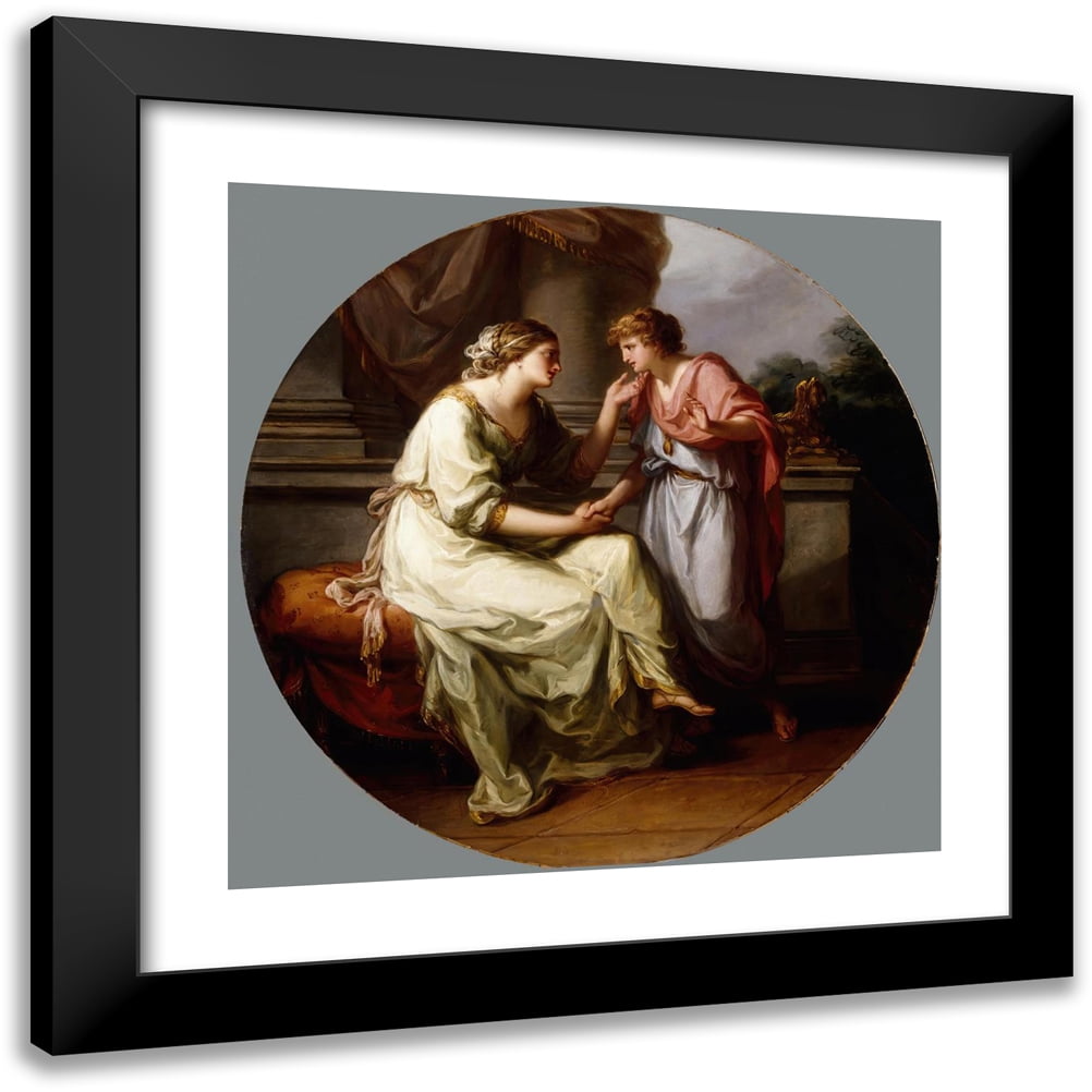Angelica Kauffmann 15x15 Black Modern Framed Museum Art Print Titled ...