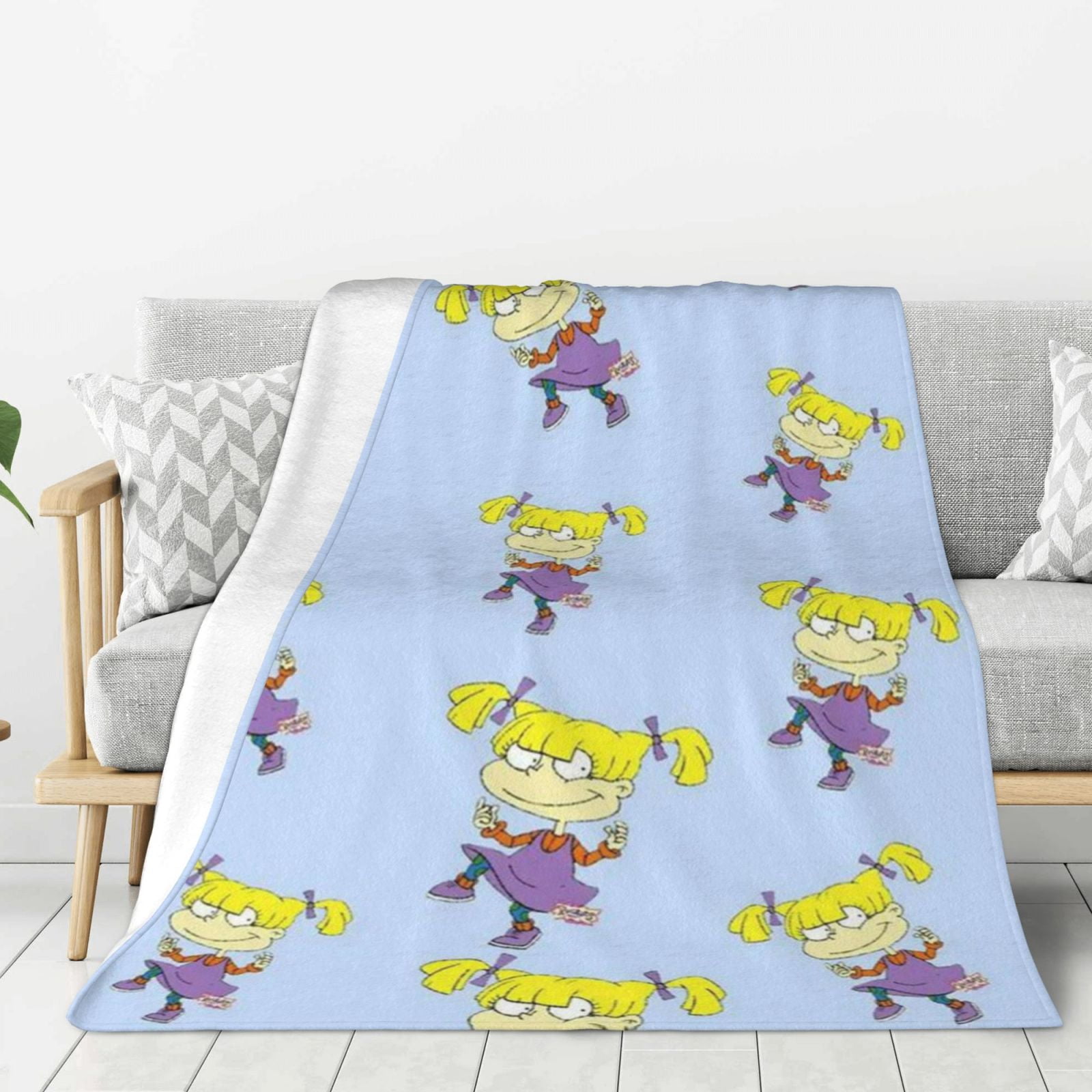 Angelica Pickles Rugrats Blanket Cozy Ultra-Soft Micro Flannel Throw ...