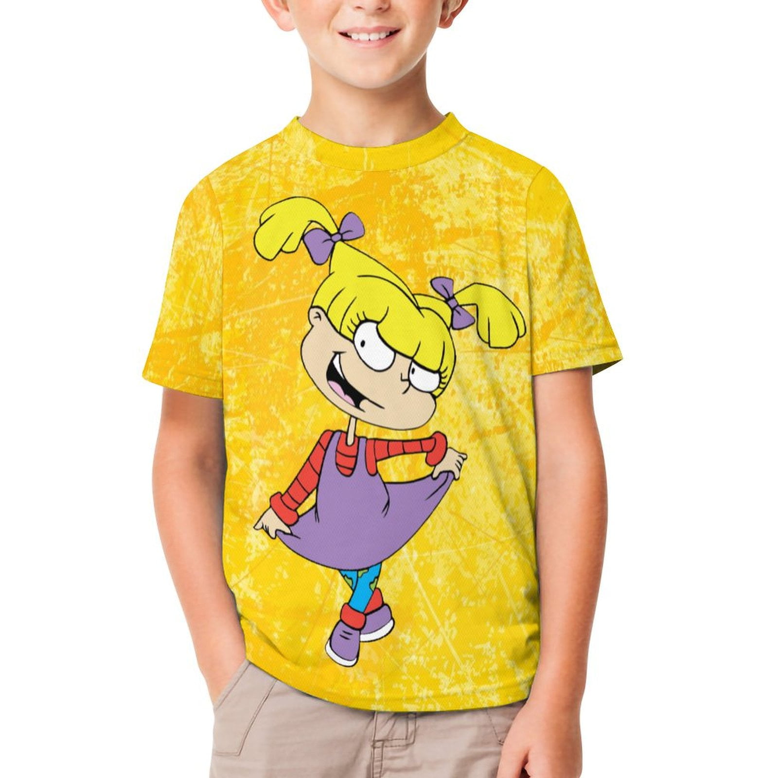 Angelica Pickles Rugrats Kids T-Shirt Short Sleeve Top Tee Shirt Daily ...