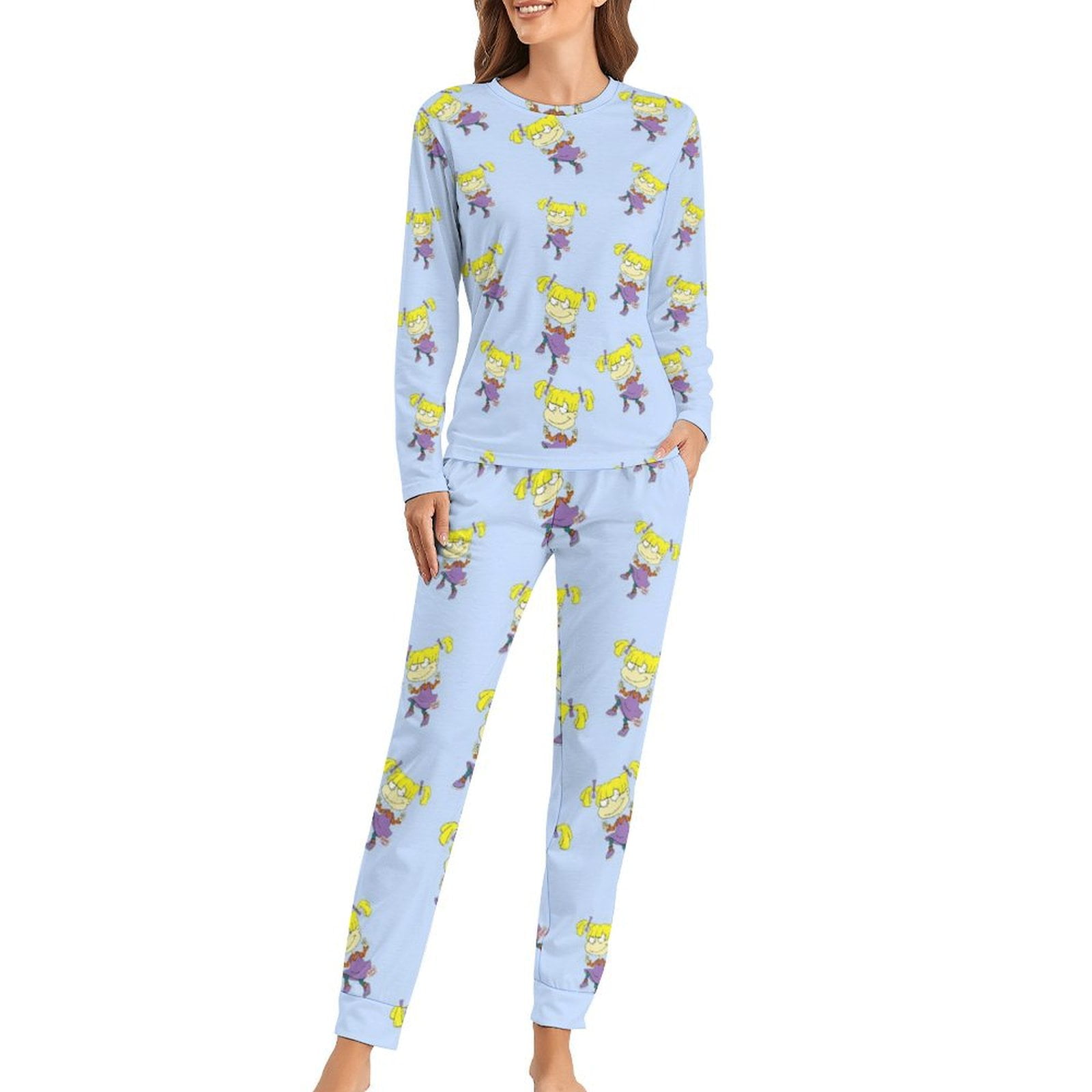 Angelica Pickles Rugrats Women's Pajama Set Soft Cozy House Wear Sets ...