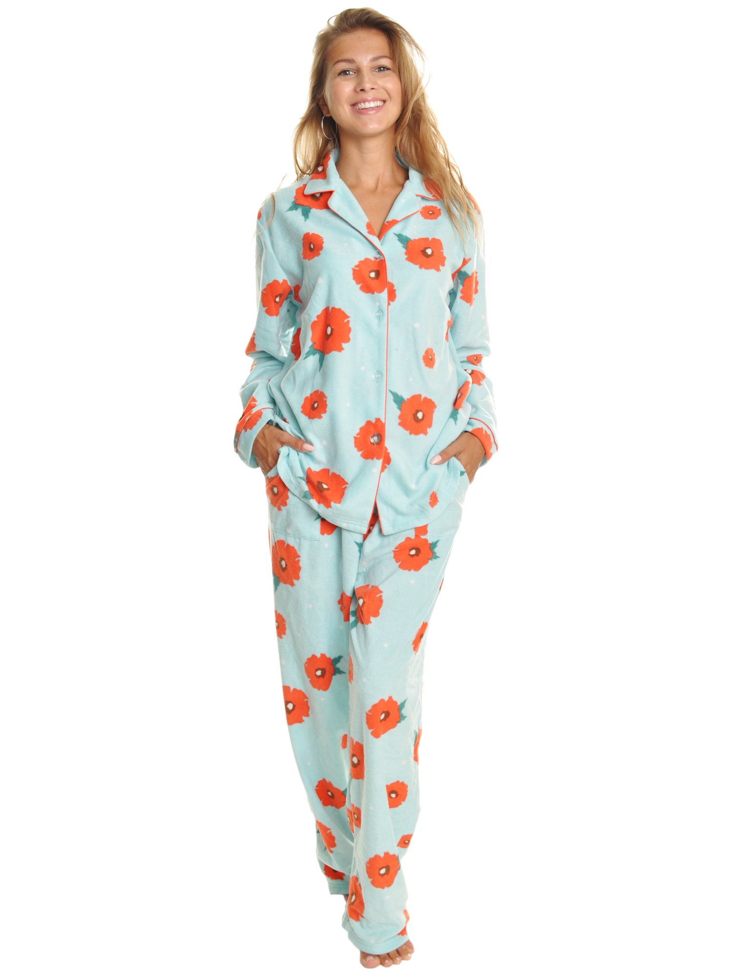 Angelina Cozy Fleece Pajama Set Women's S/M/L/XL/2XL/3XL/4XL, Soft ...