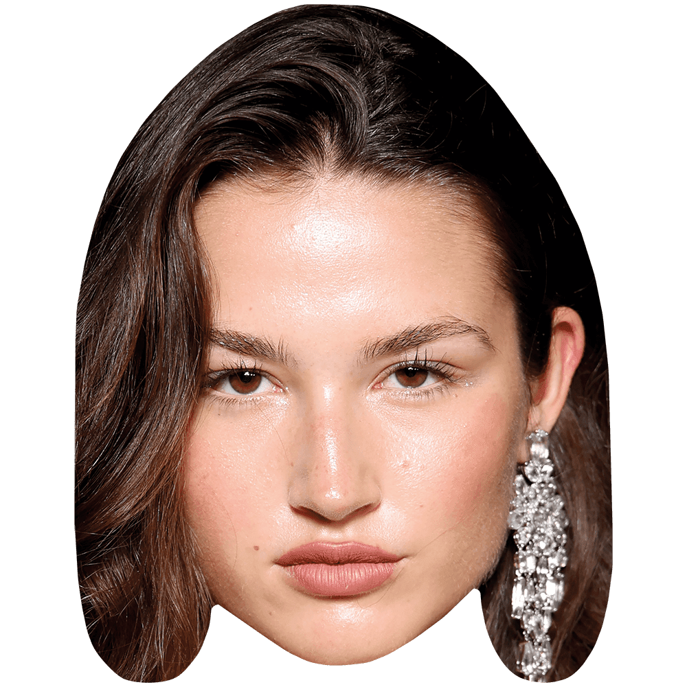 Angelina Frerk (Brown Hair) Celebrity Mask, Flat Card Face, Fancy Dress ...