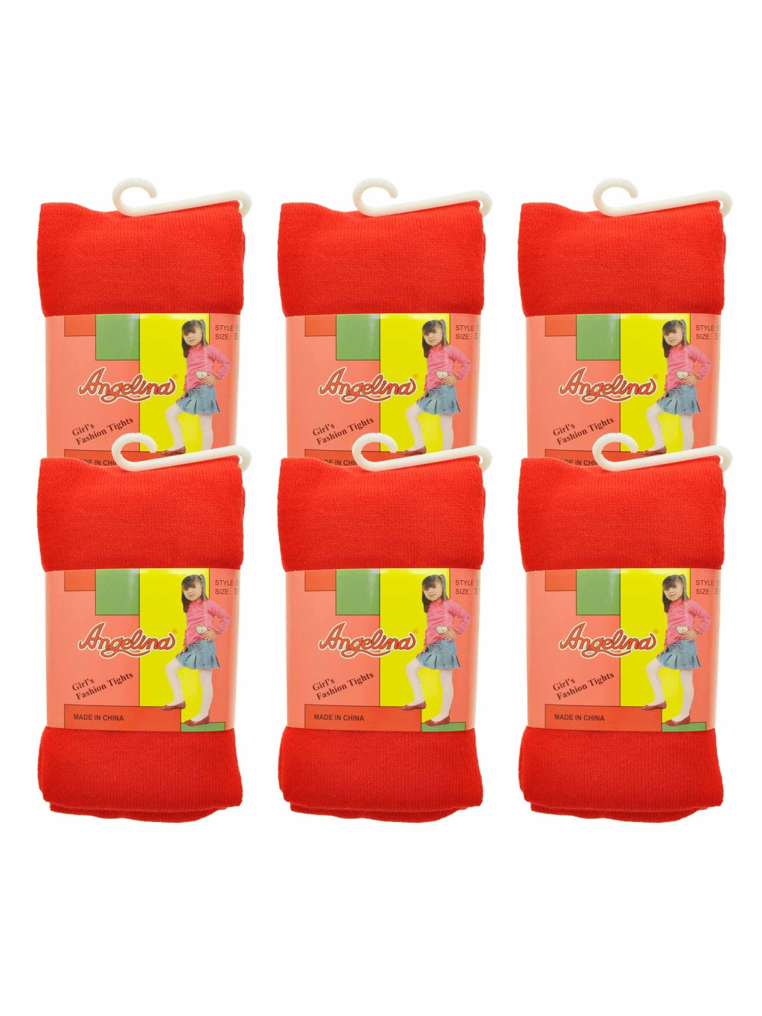 Angelina Girl's Girls Winter Tights (6-Pack) - Walmart.com