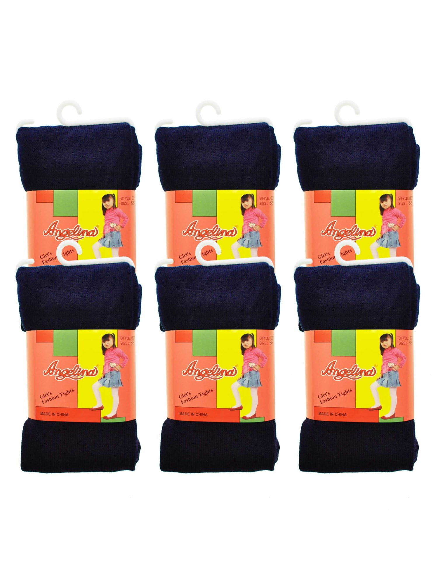 Angelina Girl's Girls Winter Tights (6-Pack) - Walmart.com