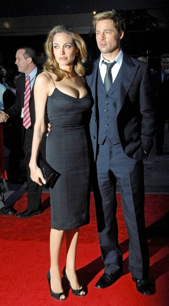 Angelina Jolie Brad Pitt At Arrivals For Premiere Of The - Walmart.com