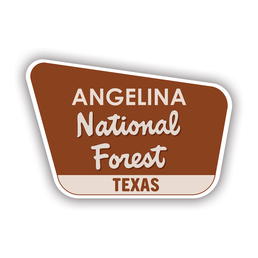 Angelina National Forest Texas tx Sticker Decal - Self Adhesive Vinyl ...