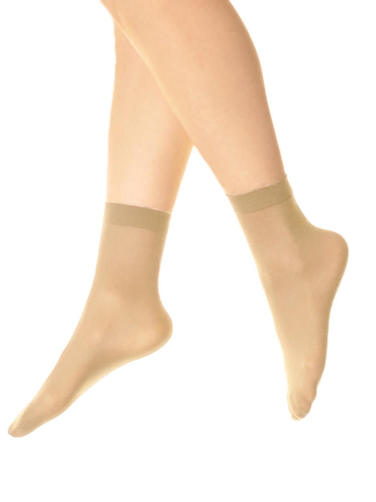 Angelina Nylon Ankle Hosiery 40D Sheer (6-Pairs) - Walmart.com