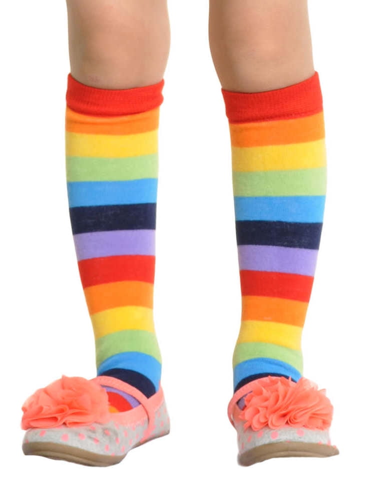 Angelina Rainbow Striped Knee-High Socks (1 or 6 Pack) - Walmart.com