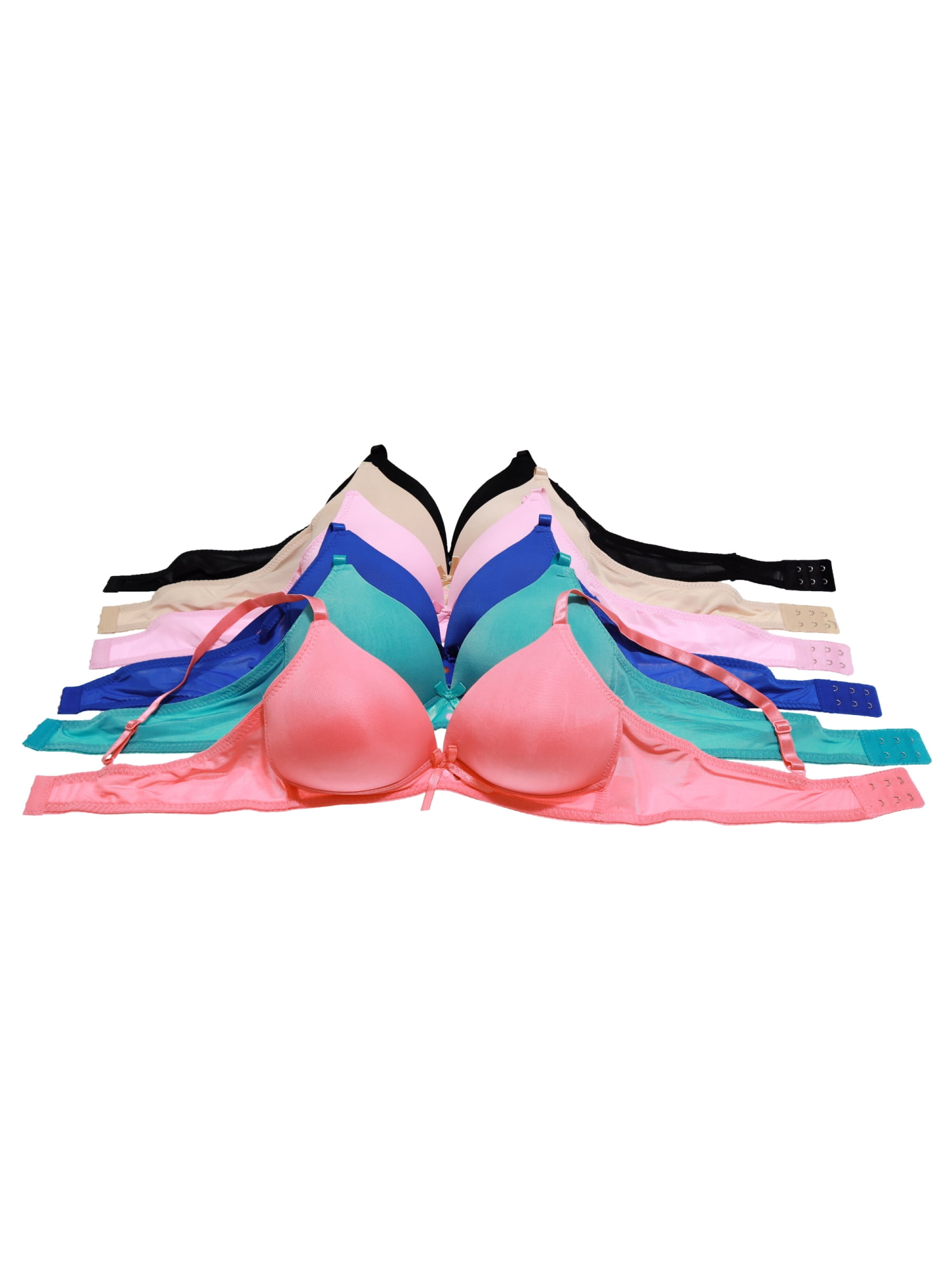 Angelina Wire-free Lightly Padded A-Cup Bras with Cherry Print Detail ...