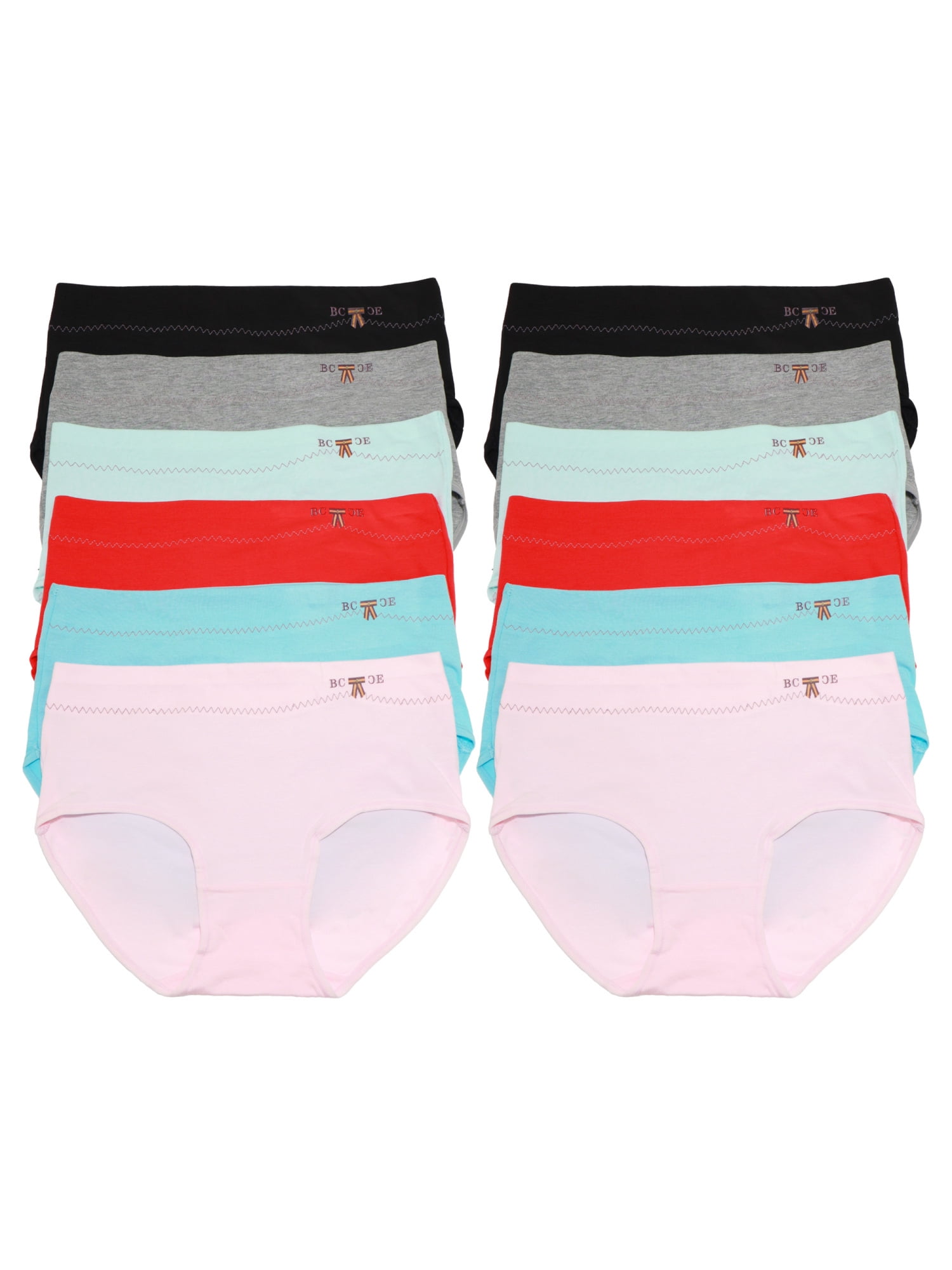 Angelina Women's Cotton Mid-Rise Briefs with Front Stitching and Hip ...