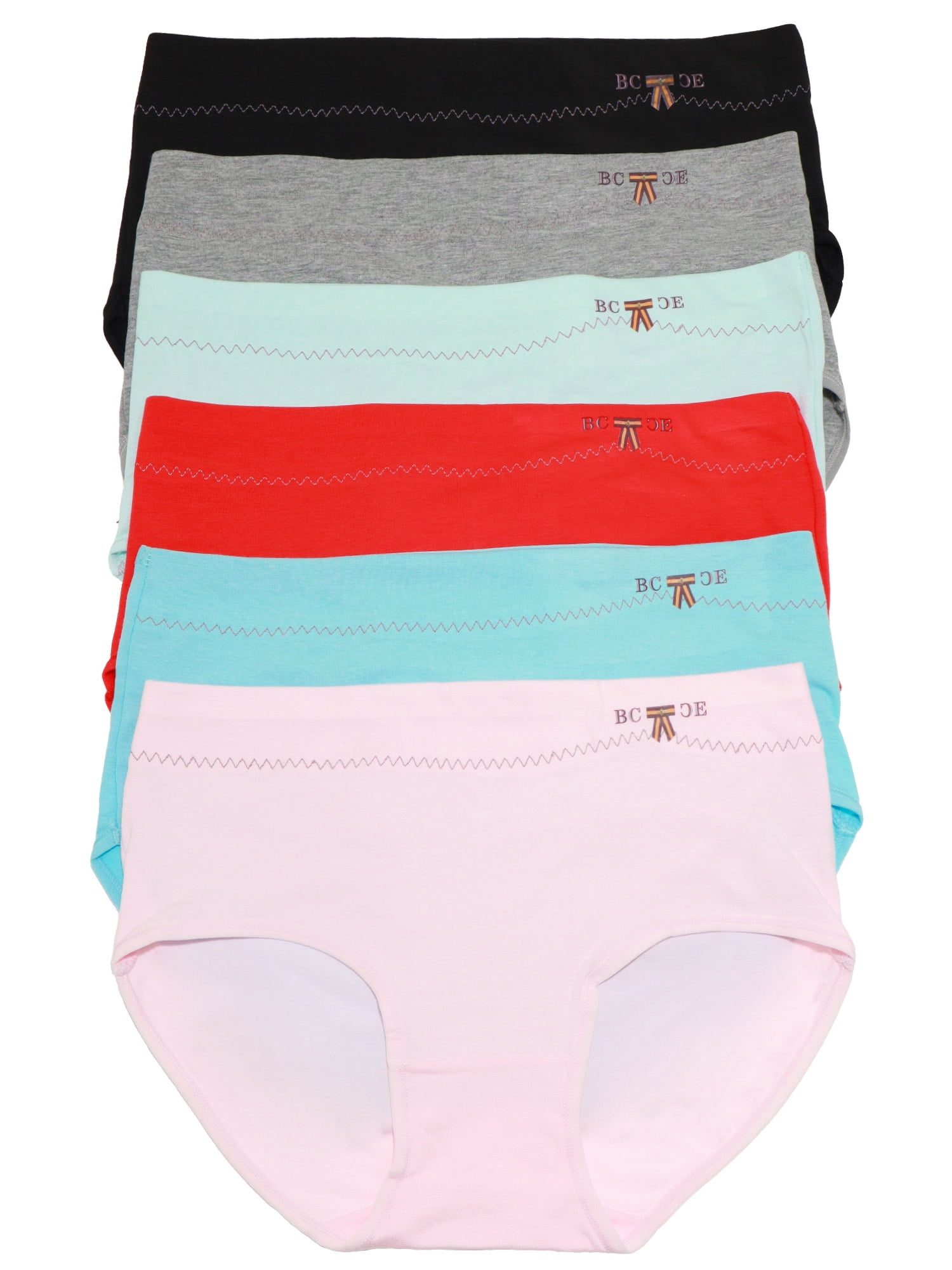 Angelina Women's Cotton Mid-Rise Briefs with Front Stitching and Hip ...