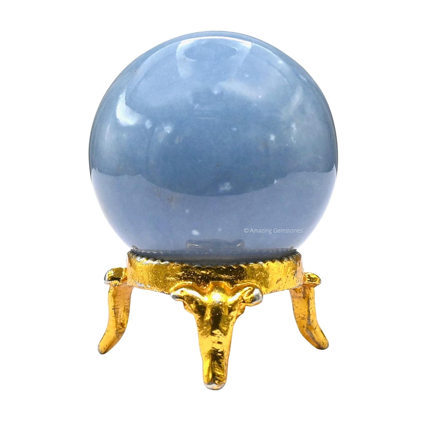 Angelite Crystal Ball Sphere 1.5" Inches - Walmart.com