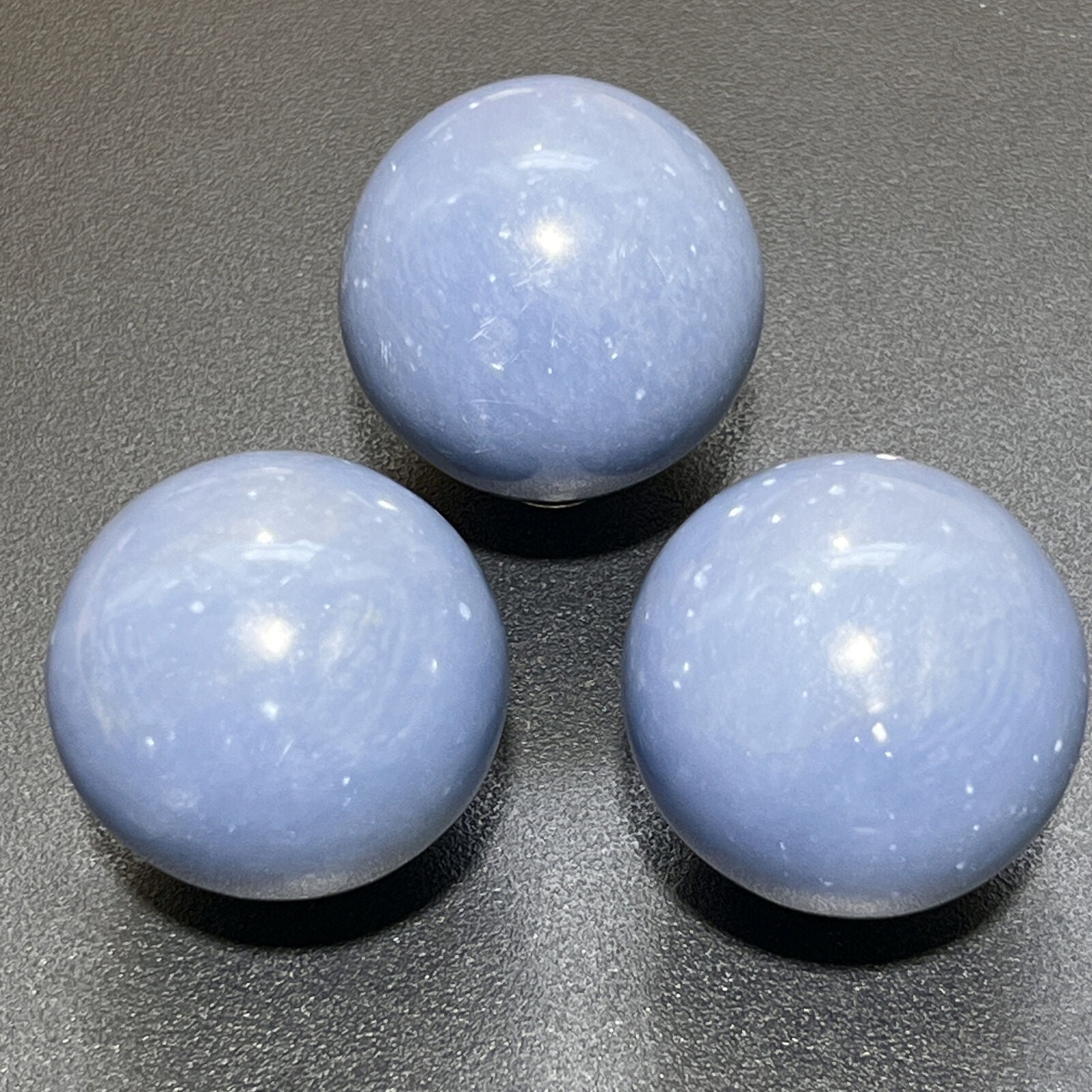 Angelite Sphere (1.5 Inch) Blue Polished Natural Peru Gemstones And ...