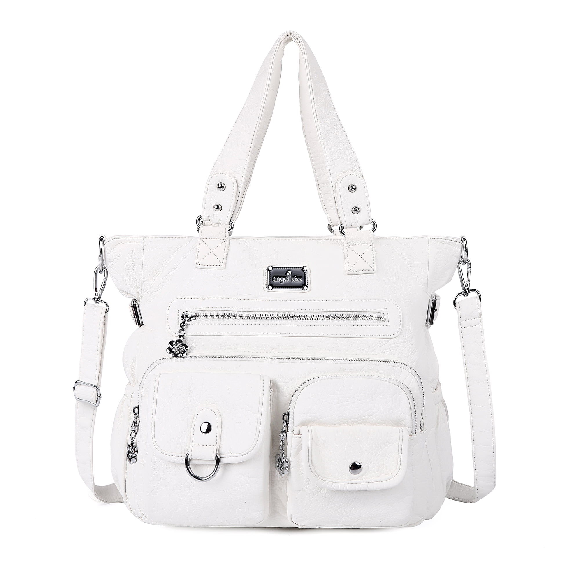 Angelkiss Purses Handbags for Women PU Tote Satchel Bags for Women ...
