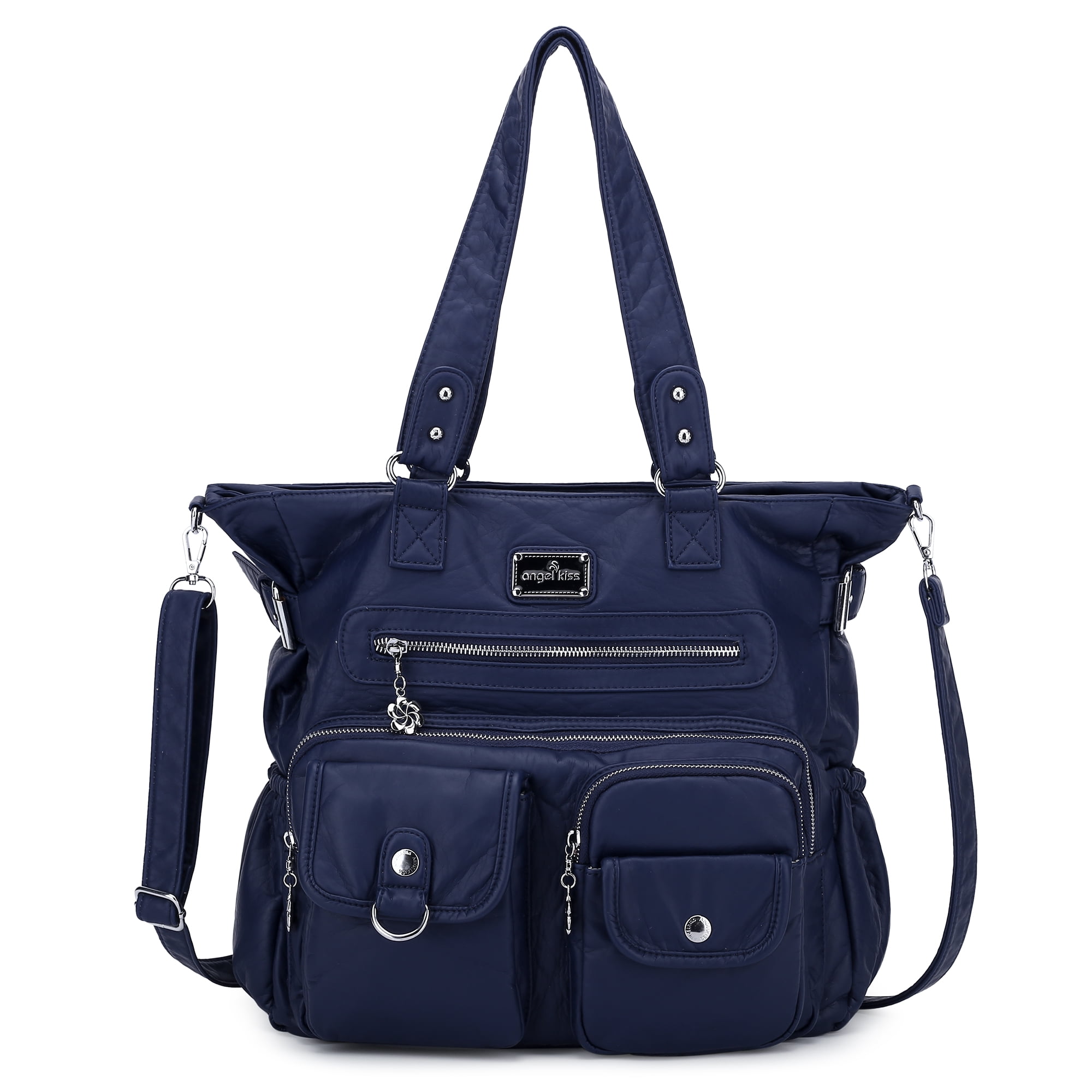 Angelkiss Purses Handbags for Women PU Tote Satchel Bags for Women ...