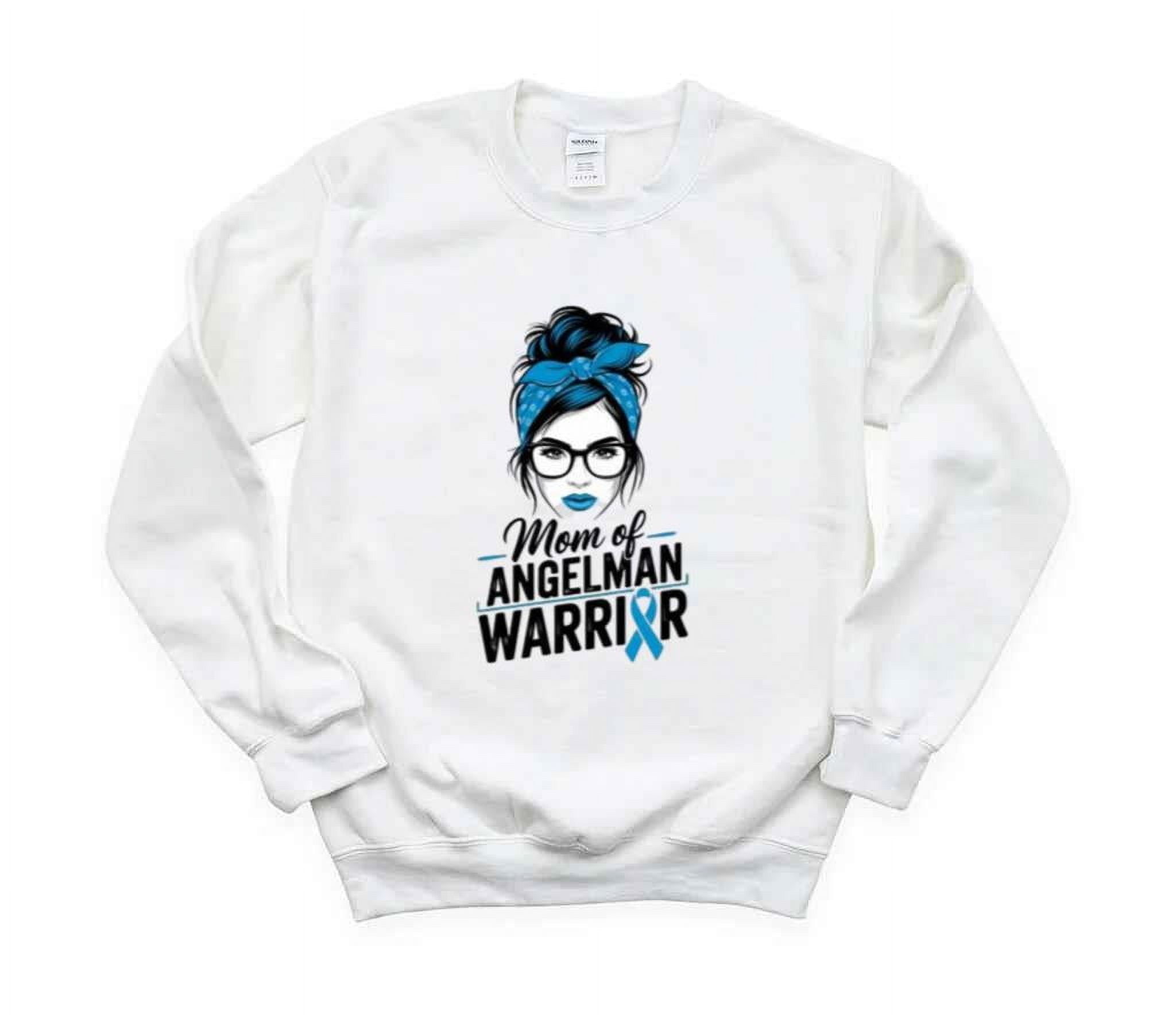 Angelman Syndrome Mom T-Shirt , Hoodie , Sweatshirt Warrior Awareness Graphic in Blue, for men ...