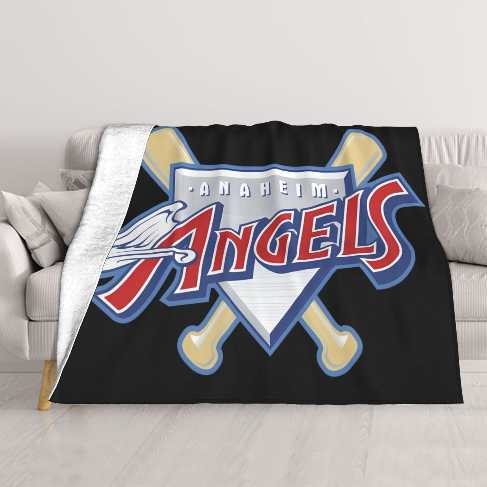 Angels Air Conditioning Blanket Printing Baseball Team Logo Lightweight ...