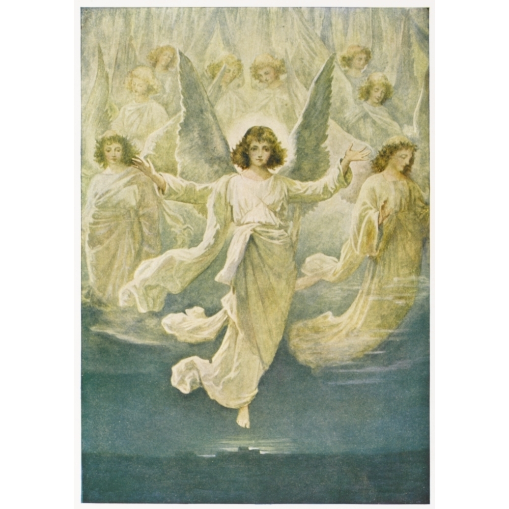 Angels Announce Jesus Poster Print By Mary Evans Picture Library ...