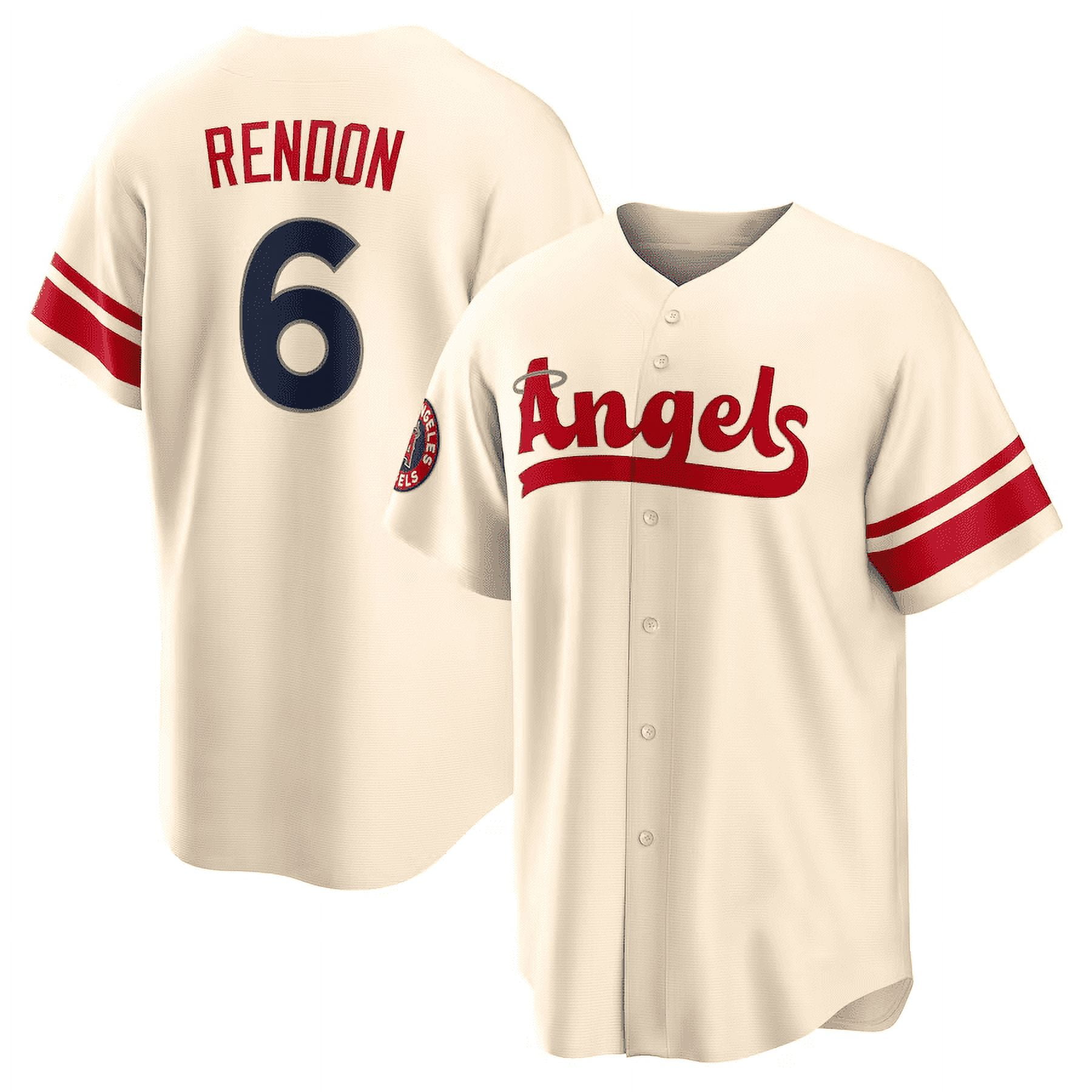 Angels Anthony Rendon#6 Classic Short-Sleeved Uniform Sewing American ...