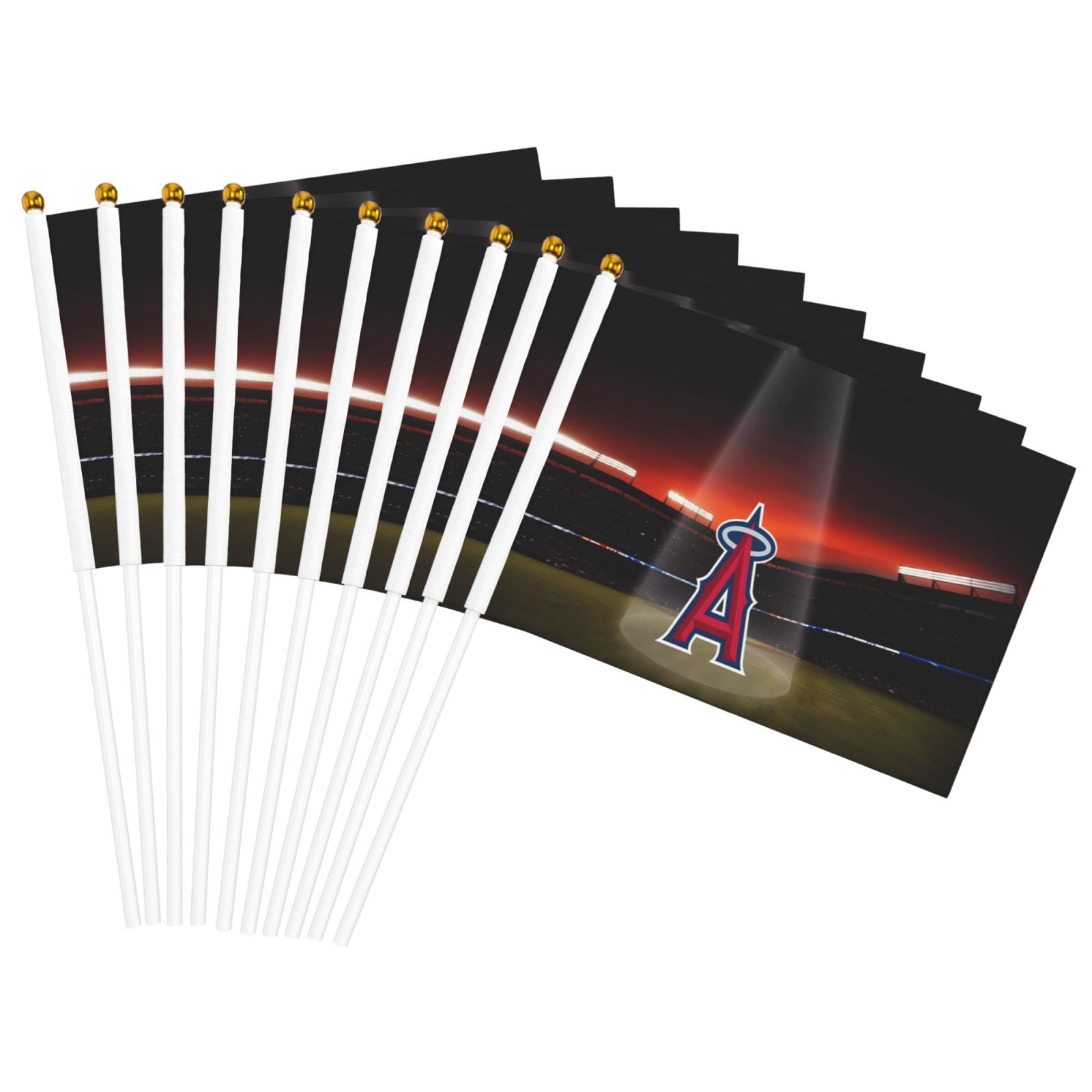 Angels Baseball Team Custom Double Sided Hand Waving Flag Multi-Pack ...