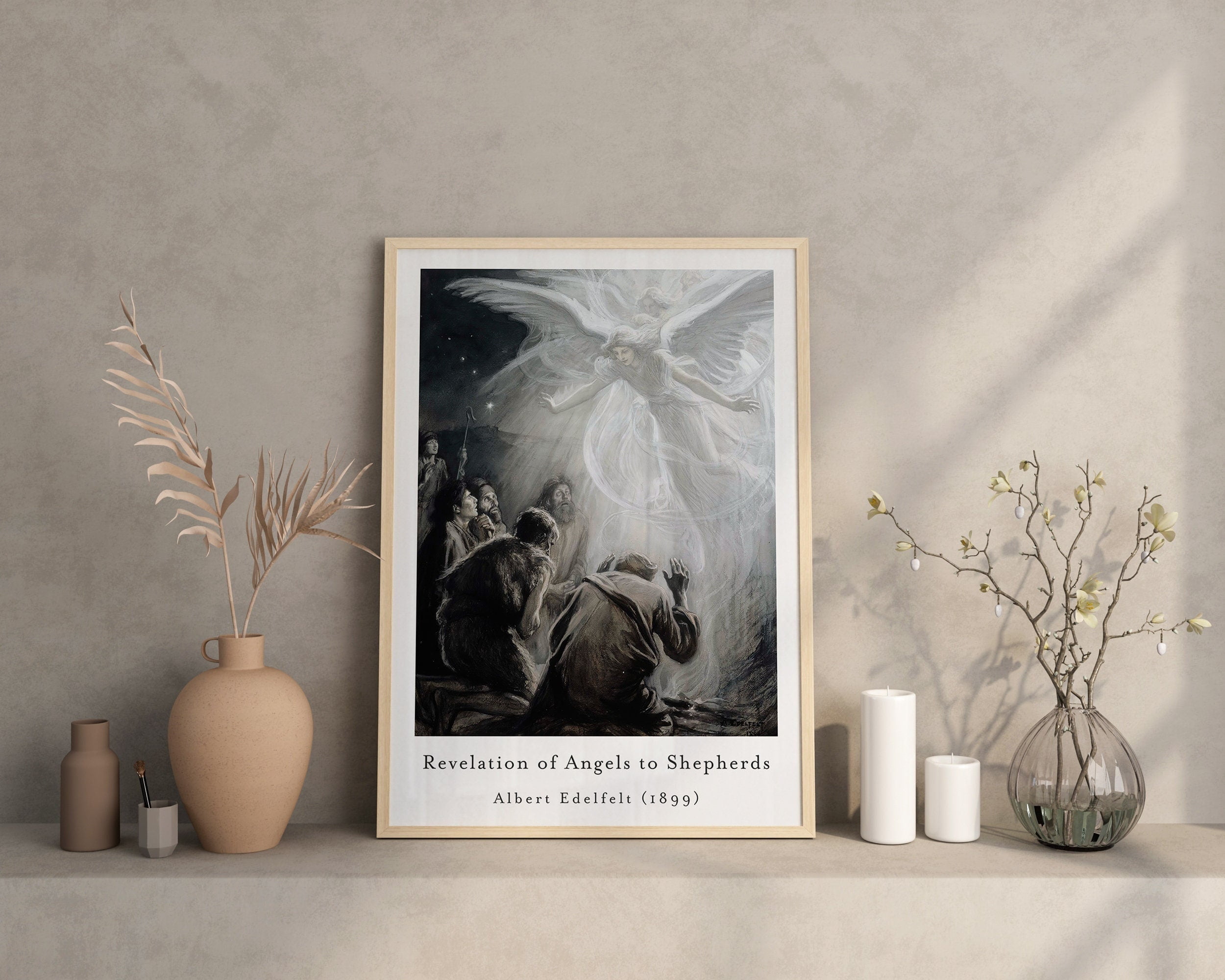 Angels Fine Art Printable, Revelation Of Angels To The Shepherds ...