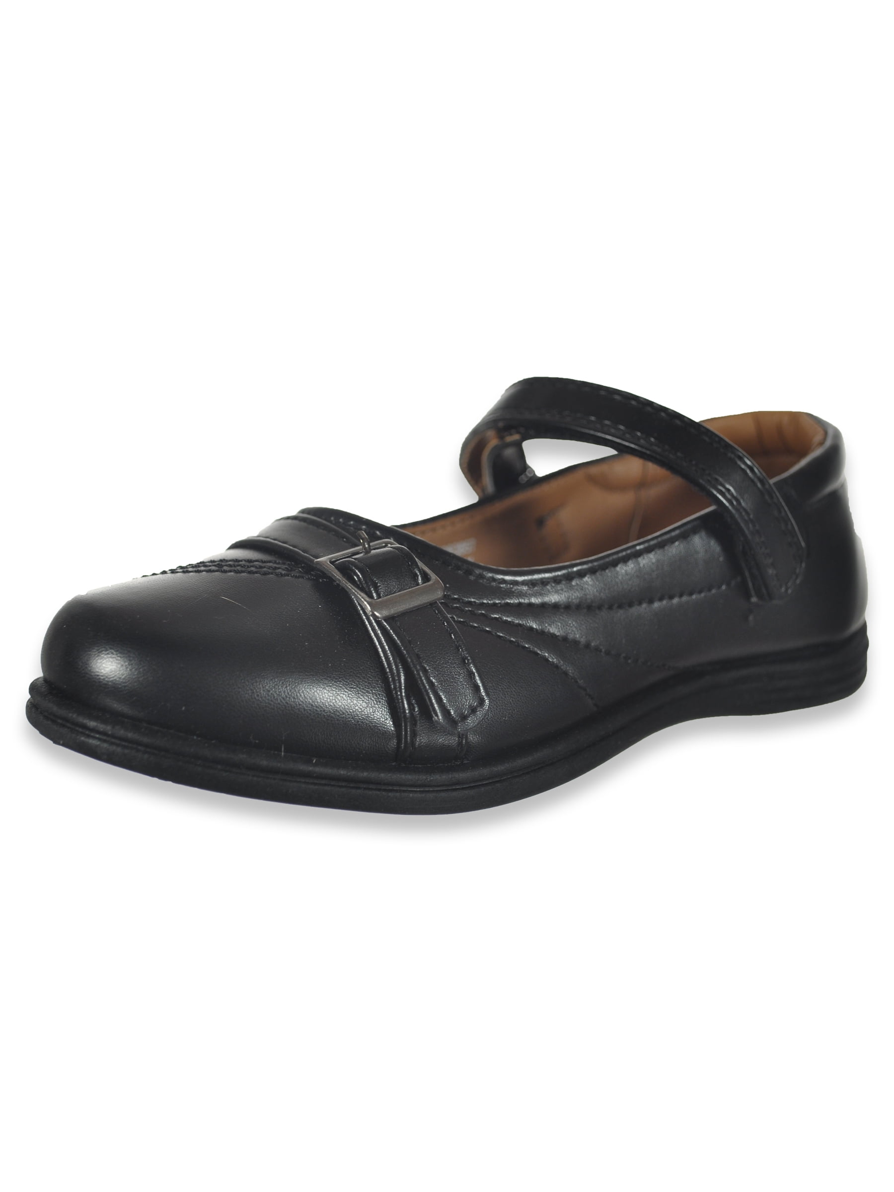 Angels Girls' 2-Strap Maryjane Shoes Color: black Size: 2 youth ...