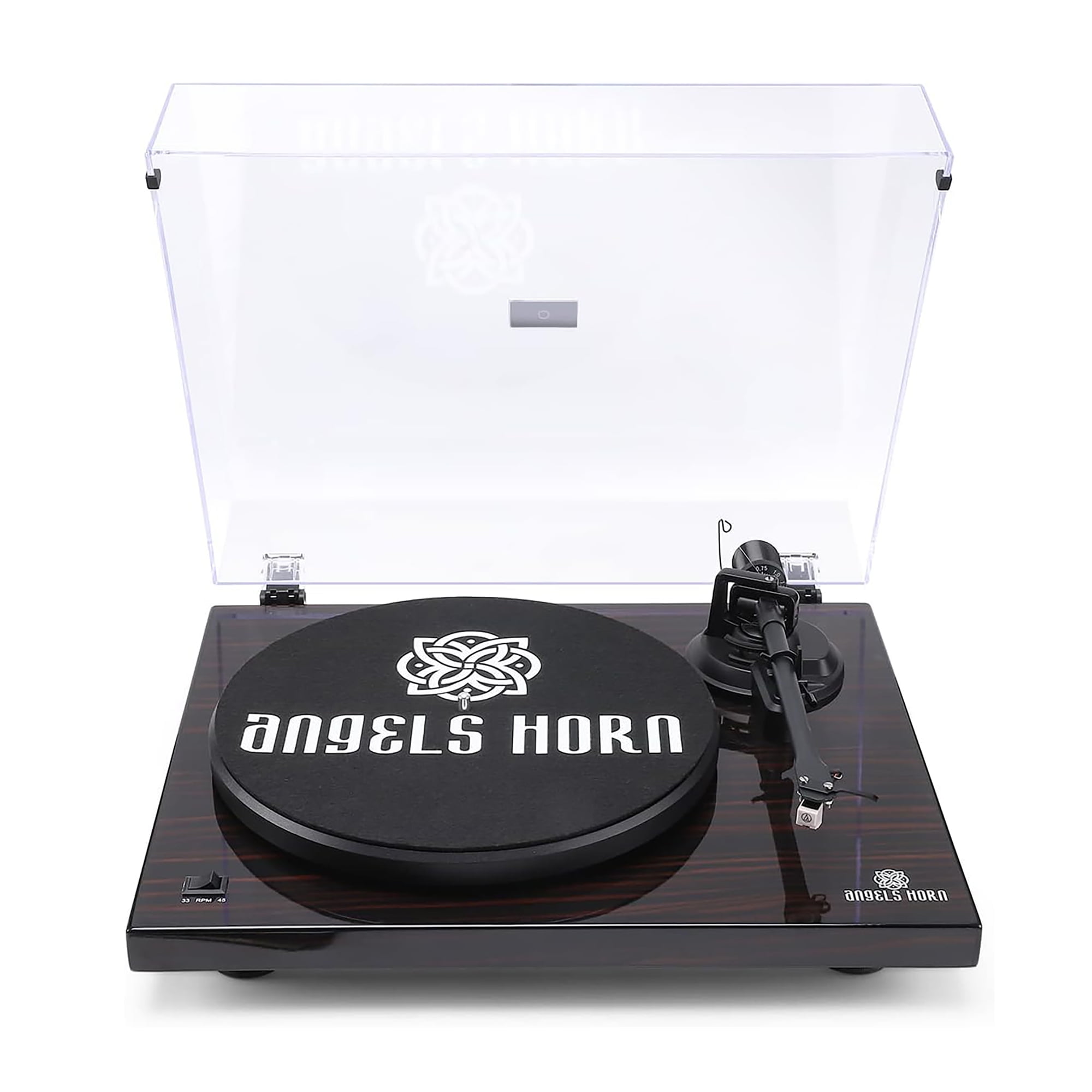Angels Horn High-Fidelity Wooden Bluetooth Turntable, LP Album Vinyl ...