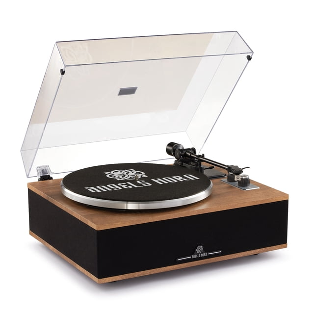 Angels Horn H019 Portable Bluetooth Turntable, Vinyl Record Player with ...