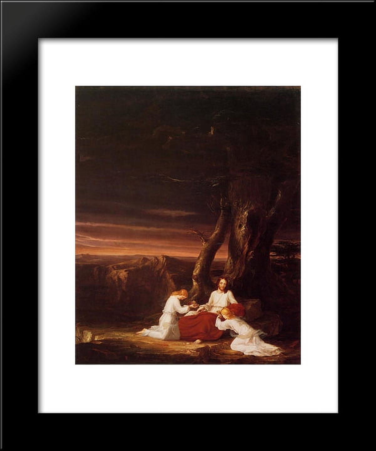 Angels Ministering to Christ in the Wilderness 20x24 Framed Art Print ...