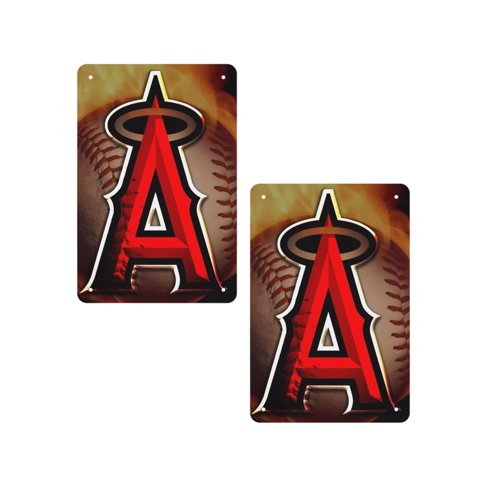 Angels Tin Painting Wall Decor Baseball Team Personalized Logo Graphics ...