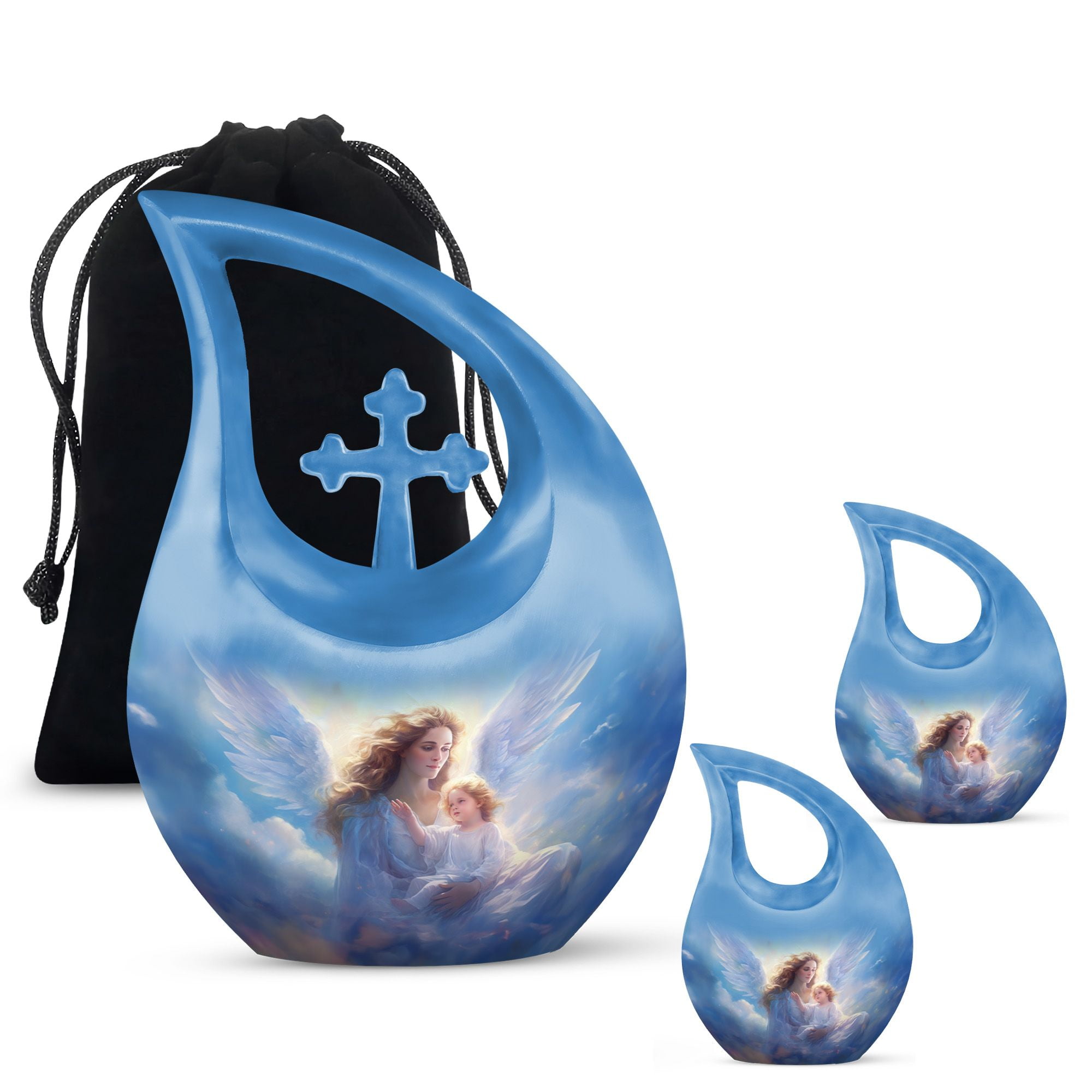 Angels Urn - Urns For Human Ashes Adult Man - Urns For Ashes Keepsake - Keepsake Urns For Human ...