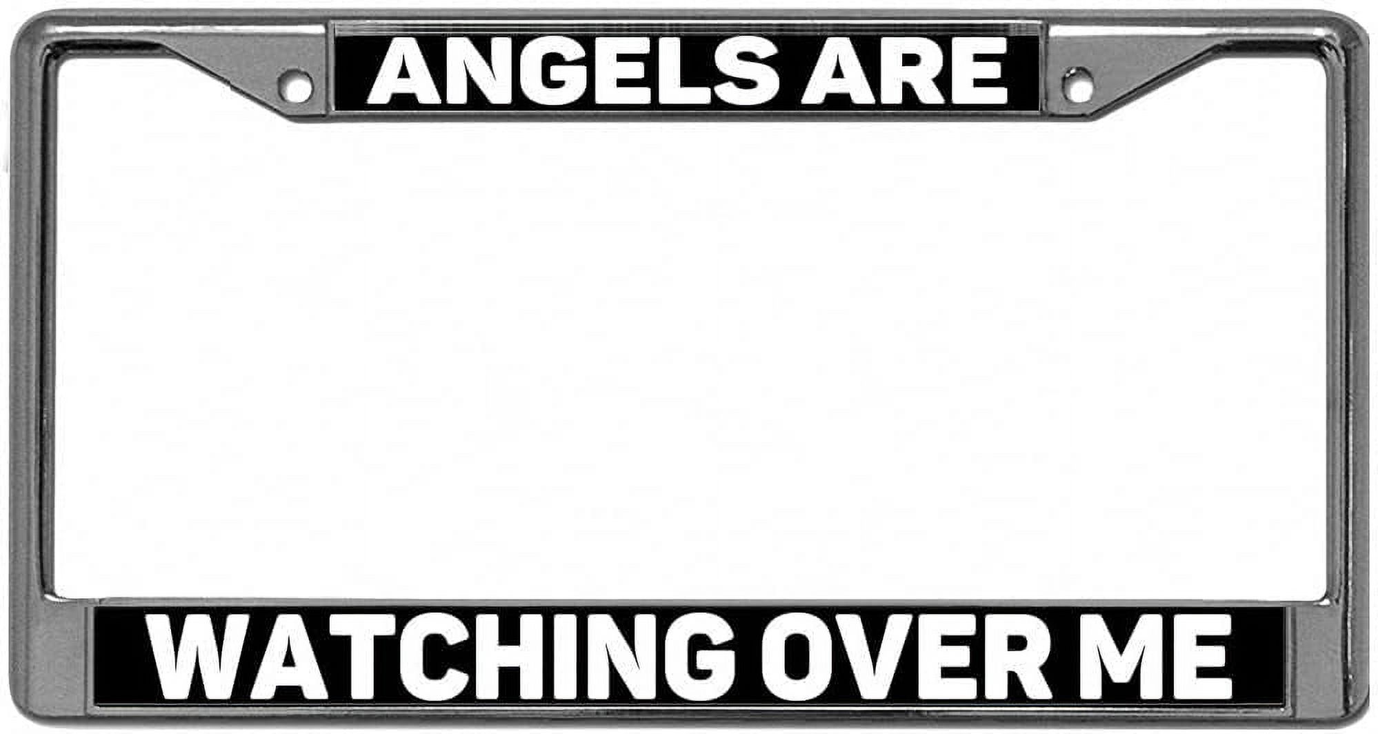 Angels are Watching Over ME Personalized License Plate Frame Unique ...