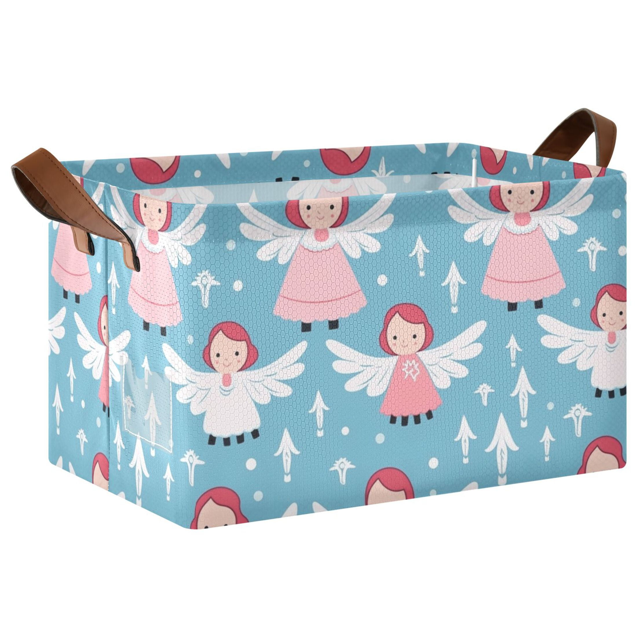 Angels and Arrow Collapsible Storage Bins Fabric Shelf Baskets with ...