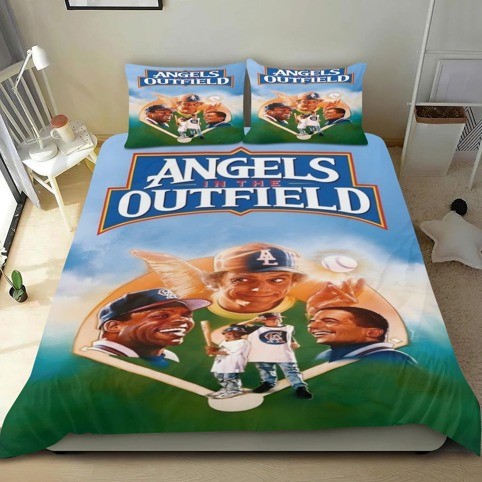 Angels in the Outfield thin bedding set has an iconic print,One duvet ...