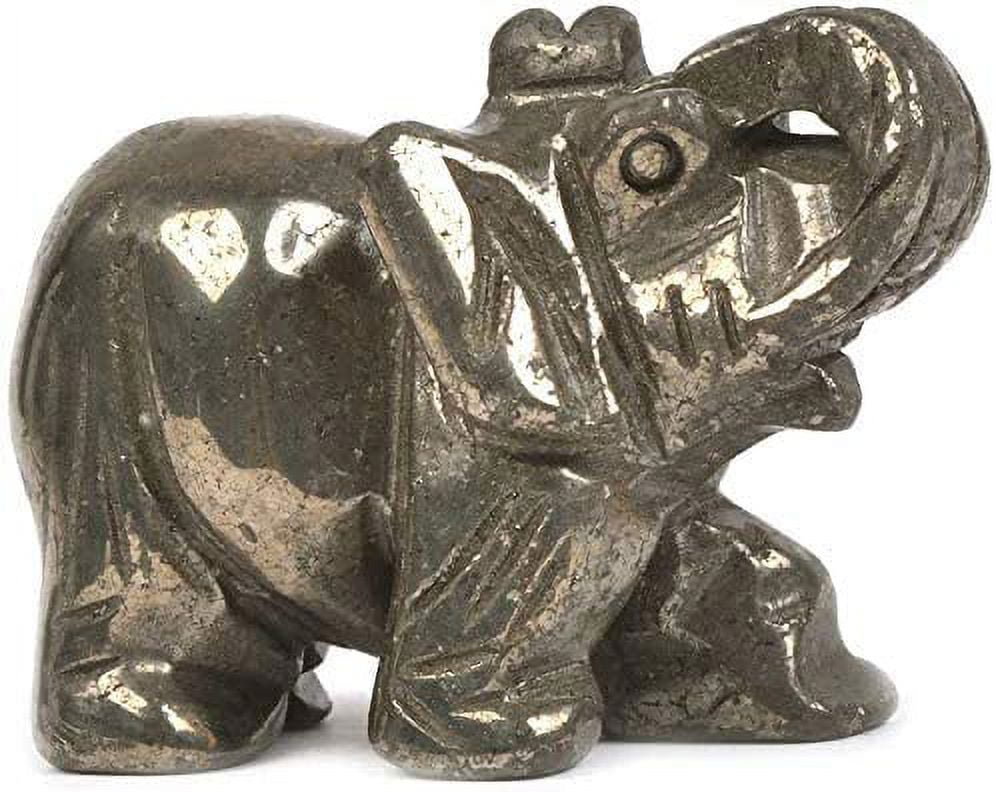 Angelstones Gemstone Elephant Pyrite Healing Crystal Animal Totem ...