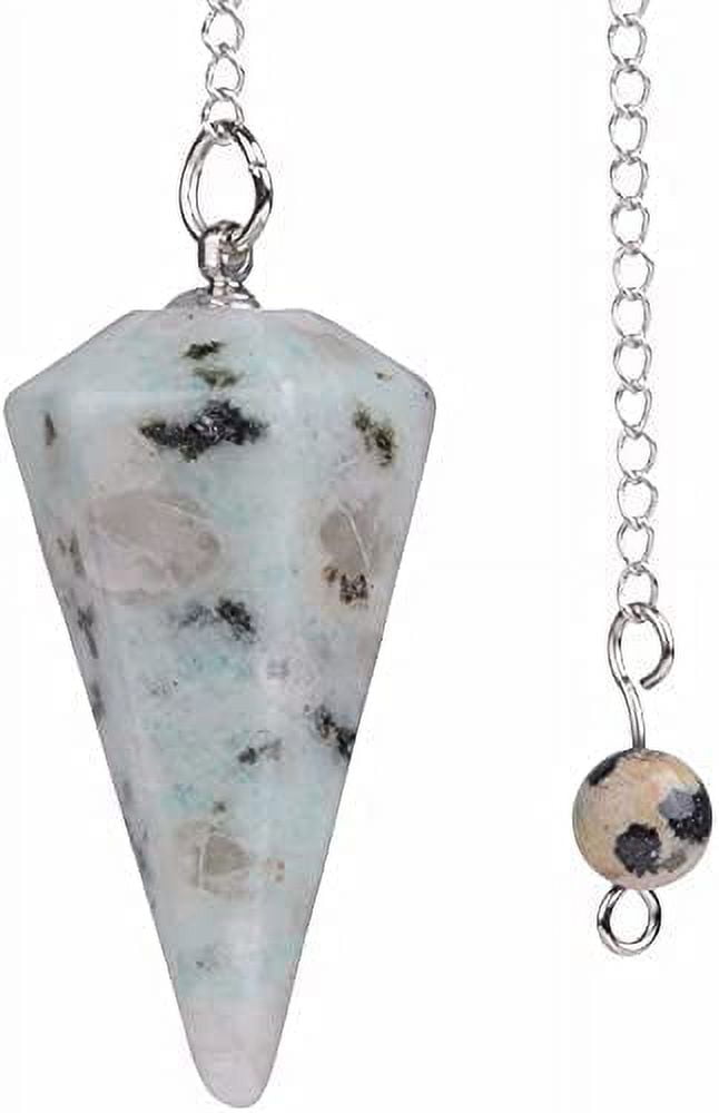Angelstones Natural Kiwi Jasper Gemstone Rock Crystal Hexagonal Pointed ...