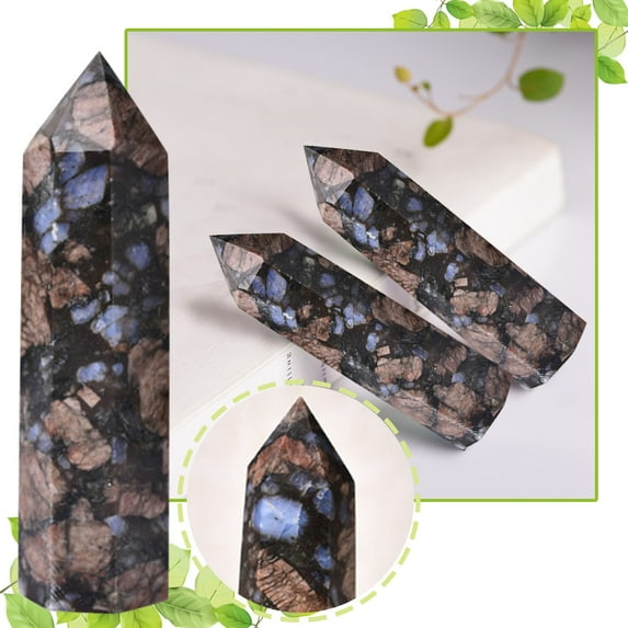 Angelstones Natural Llanite Gemstone Healing Crystal Hexagonal Pointed ...