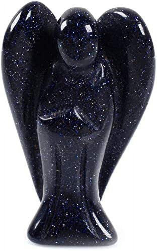 Angelstones Synthetic Blue Sandstone Gemstone Peace Angel Pocket ...