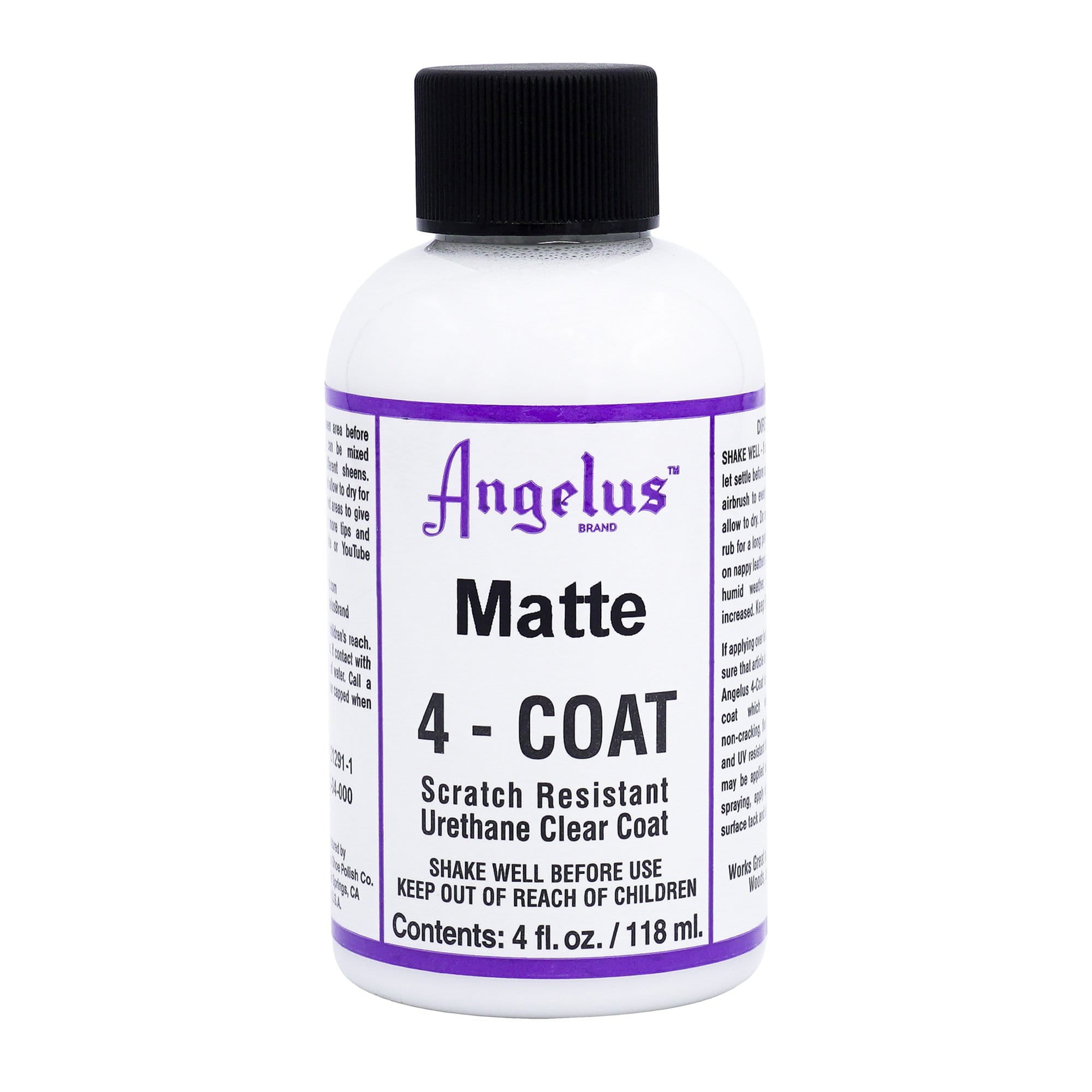 Angelus 4-Coat Urethane Clear Coat - Matte, High Gloss Finish, Scratch ...