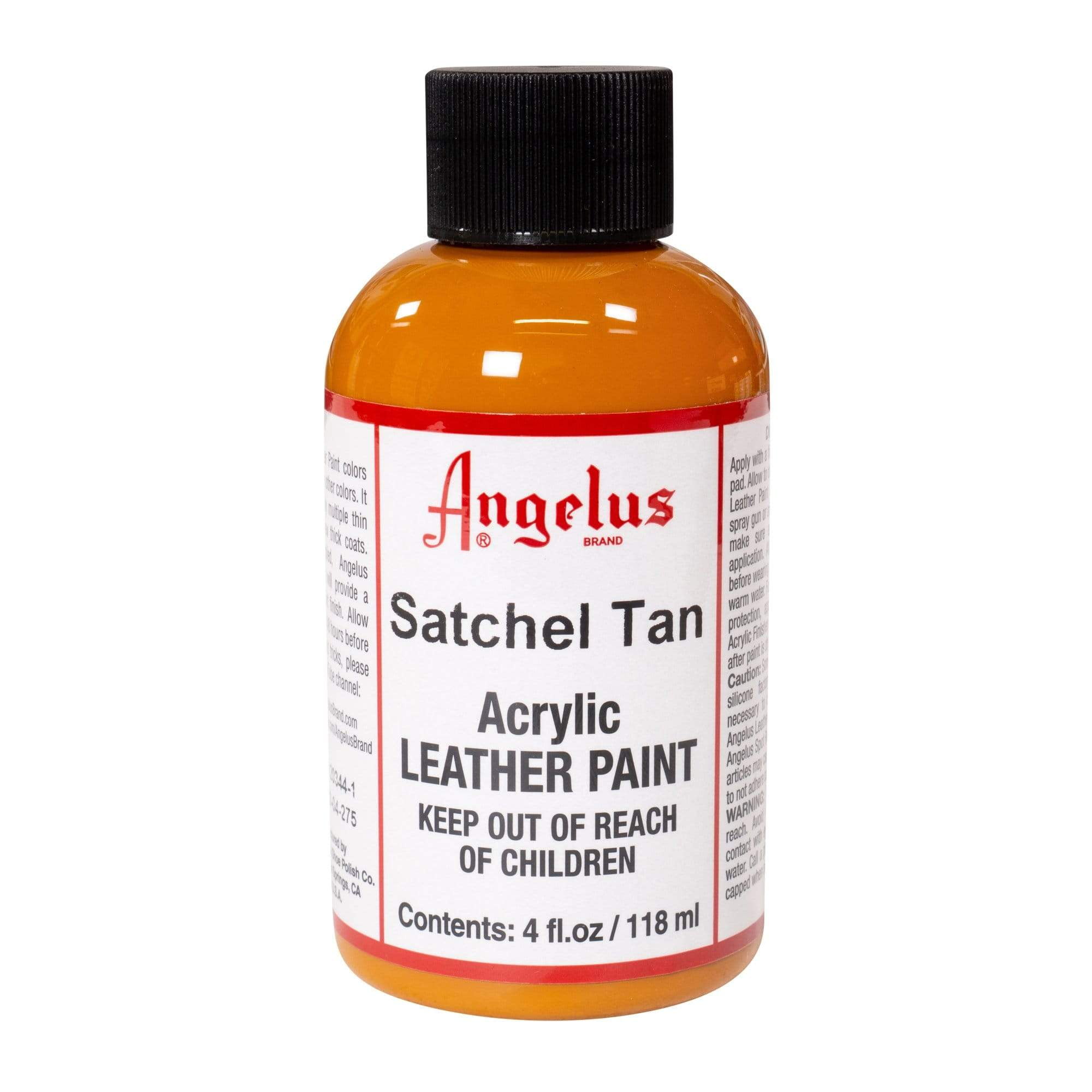 Angelus Leather Paint, Satchel Tan, 1oz jar (720-01-275) - Walmart.com