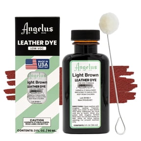 Angelus, Suede Dye, 3 oz Light Brown, Restores Faded Suede Leather ...