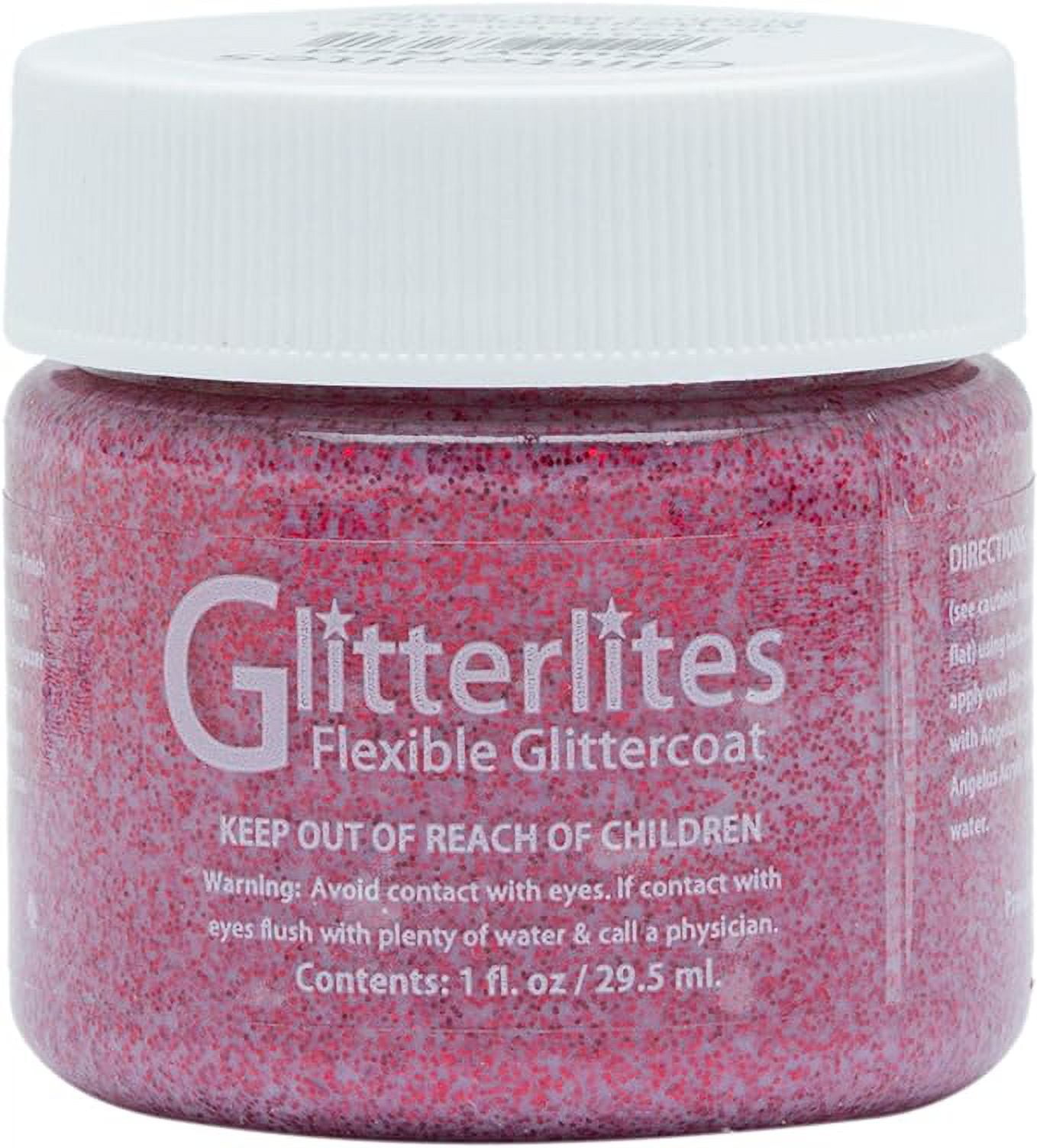 Angelus Flexible Glittercoat Glitter Paint, Ruby Red - Walmart.com