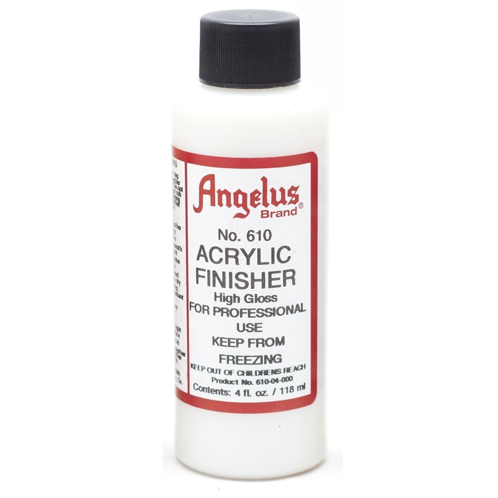 Angelus Leather Acrylic Paint Finisher, 4 Oz Hi-Gloss with Additive ...