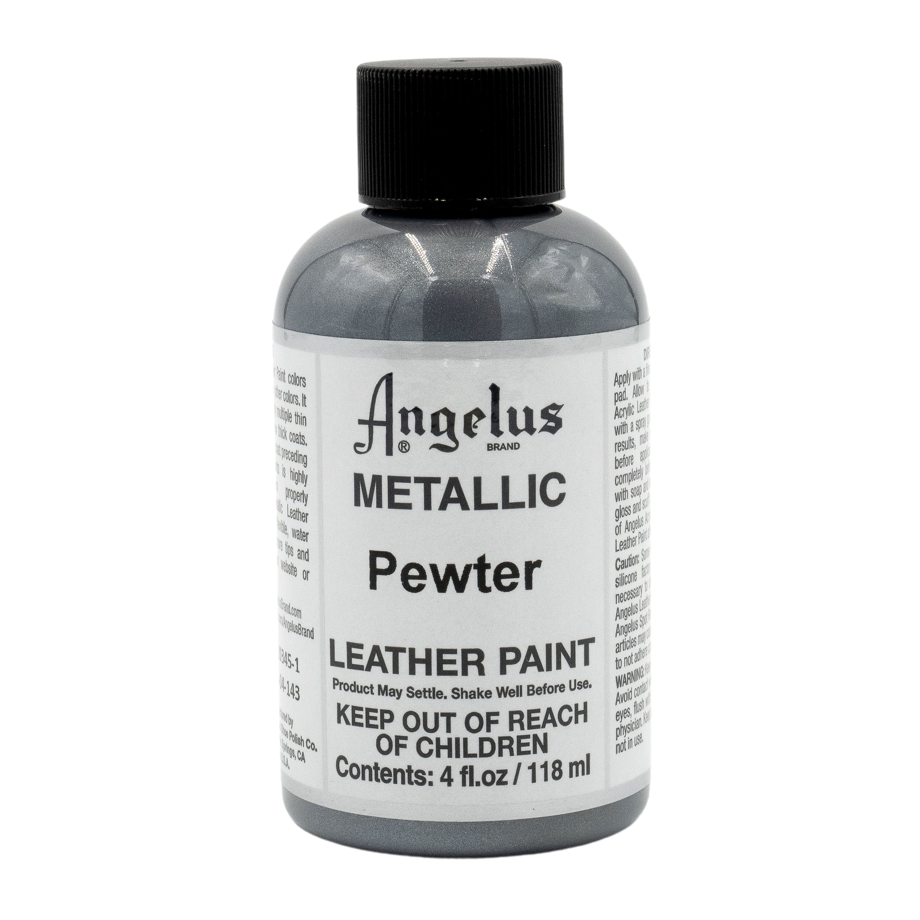 Angelus Metallic Leather Paint, 4 oz., Pewter - Walmart.com